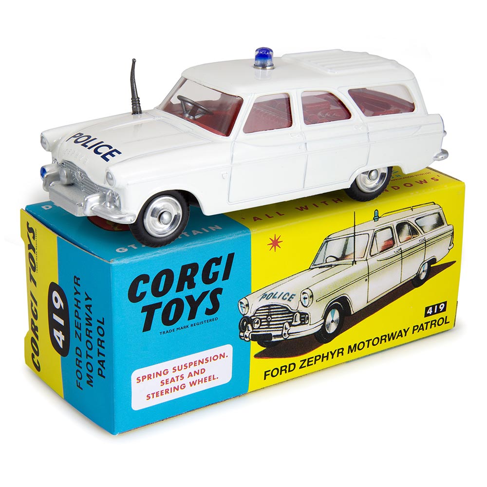 Ford Zephyr Police Motorway Patrol Car (419) – Corgi Model Club Canada